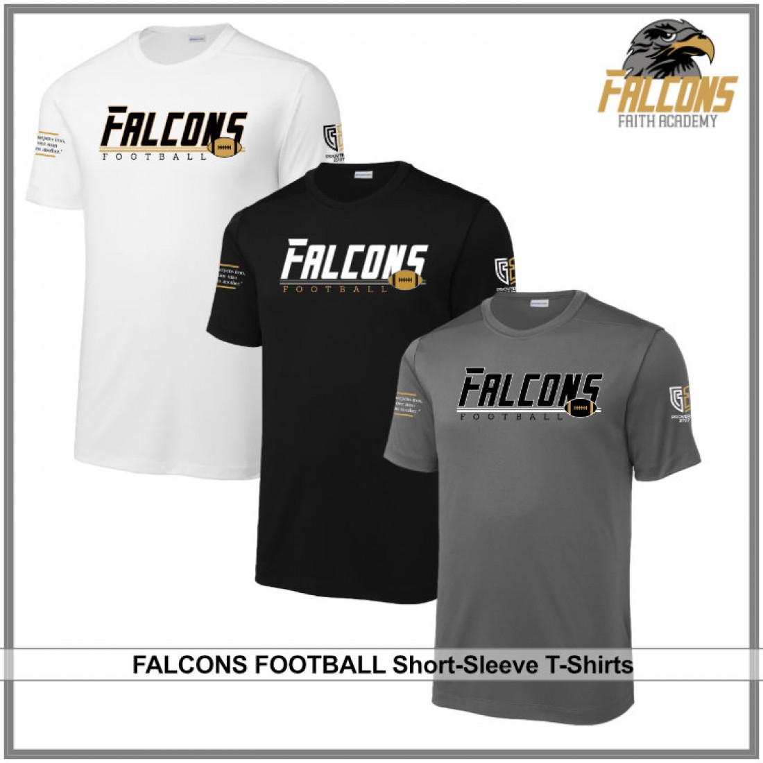 Falcons Football Posi-UV® Pro T-Shirts